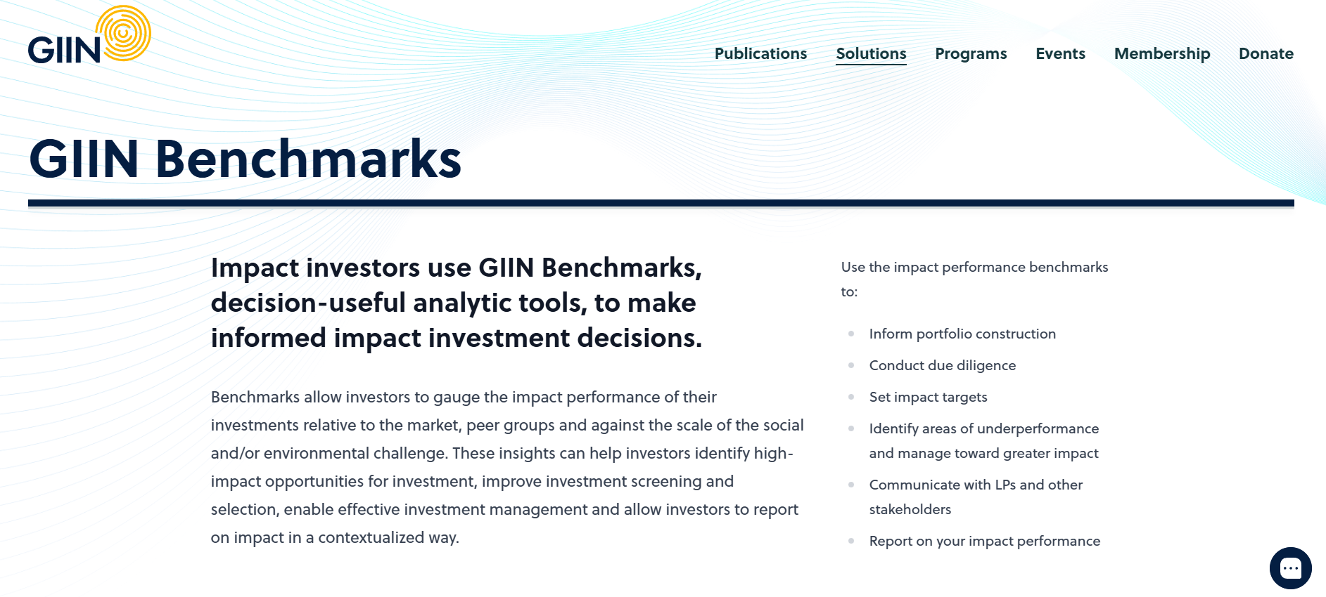 GIIN Benchmarks - Altiorem